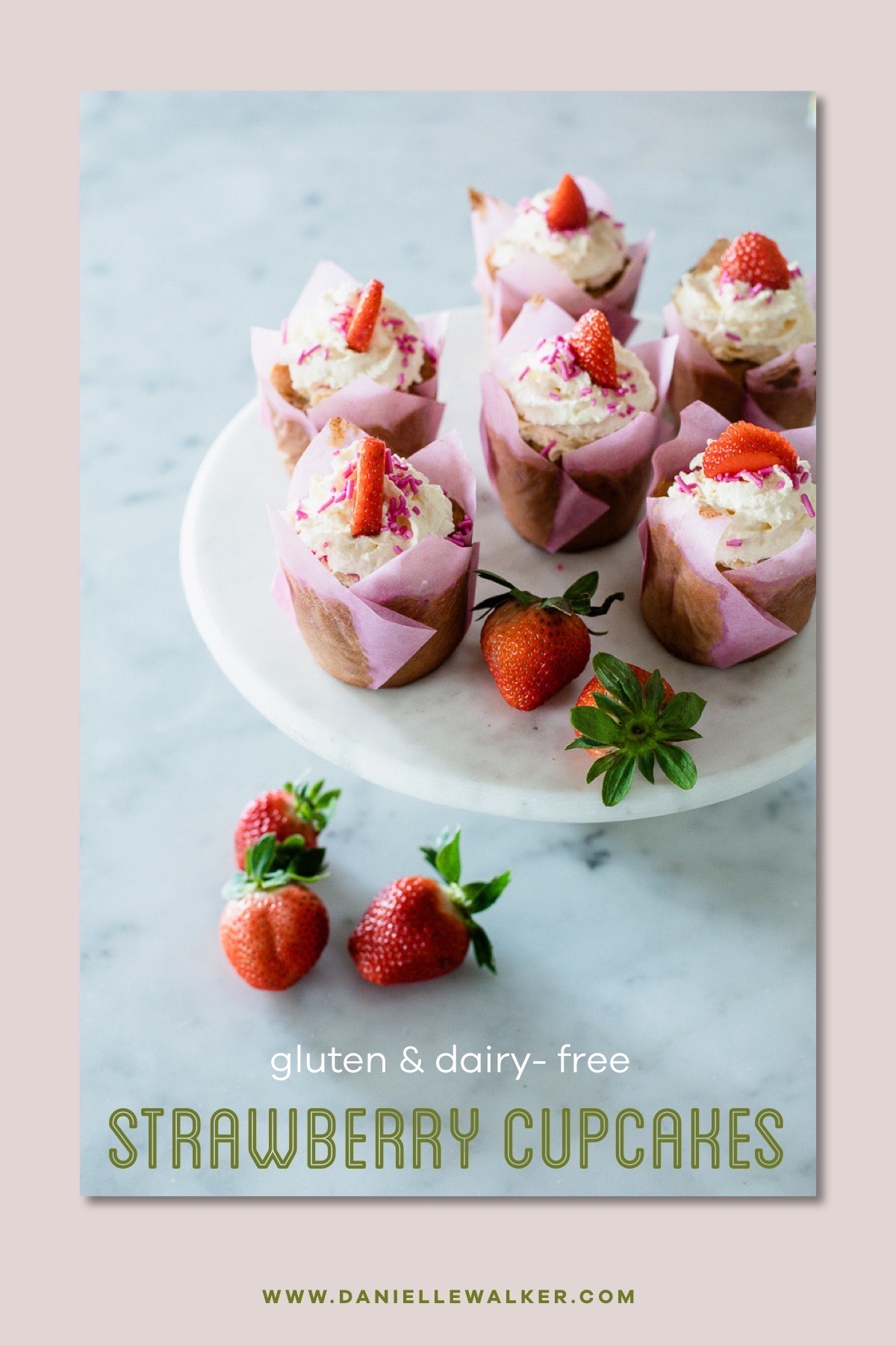 Gluten-Free Strawberry Cupcakes - Danielle Walker