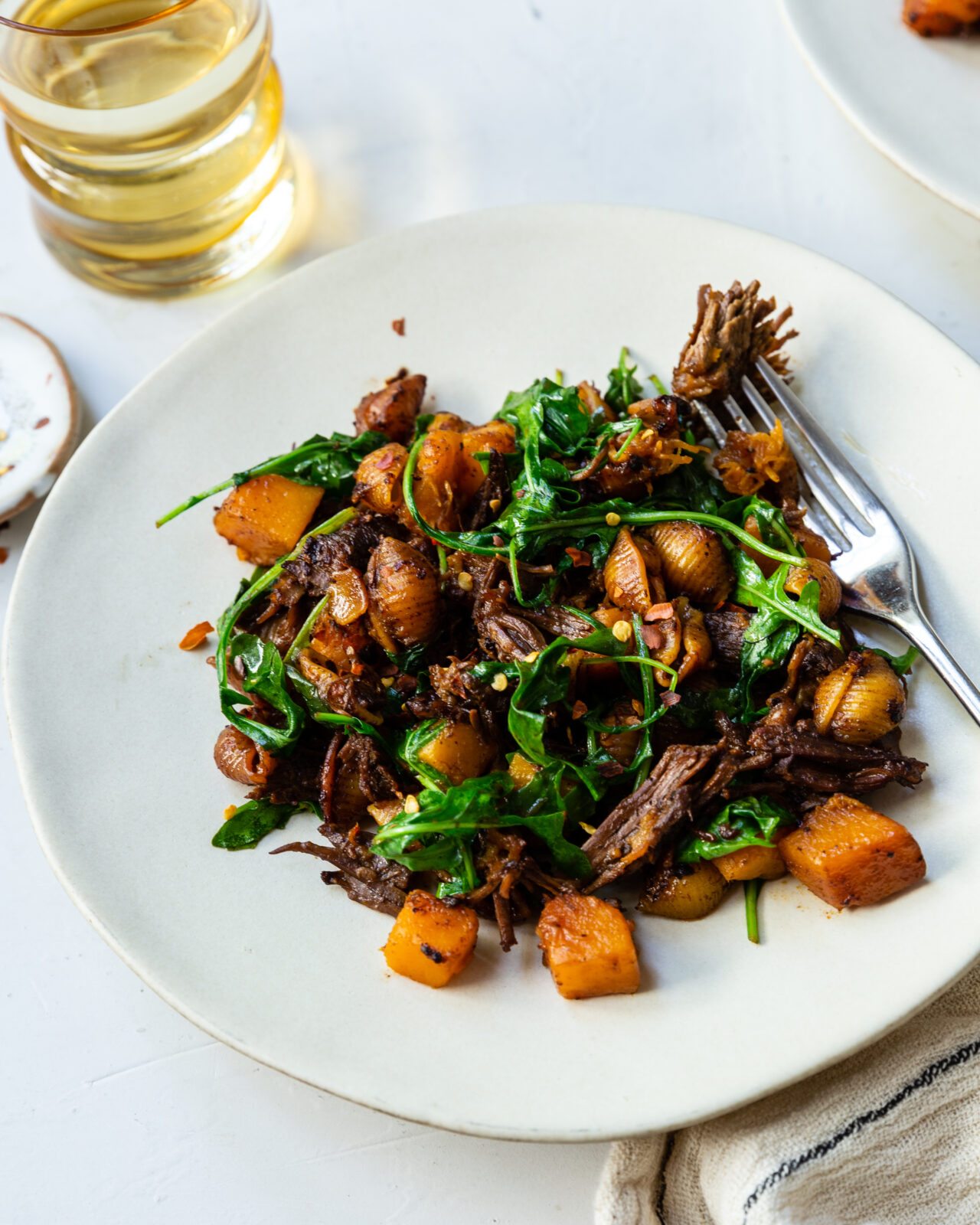 Short Rib Pasta with Butternut and Arugula - Danielle Walker