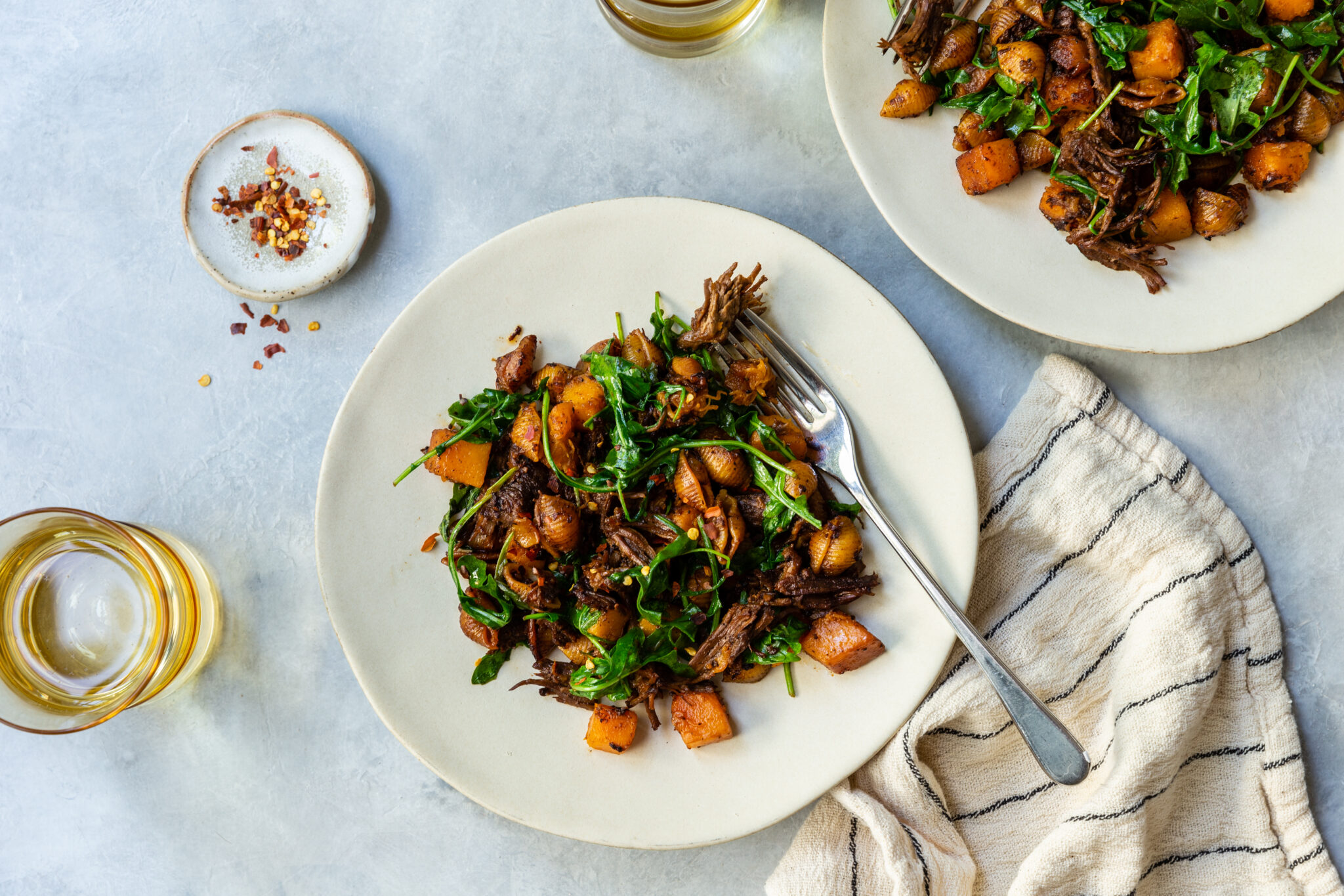 Short Rib Pasta with Butternut and Arugula - Danielle Walker
