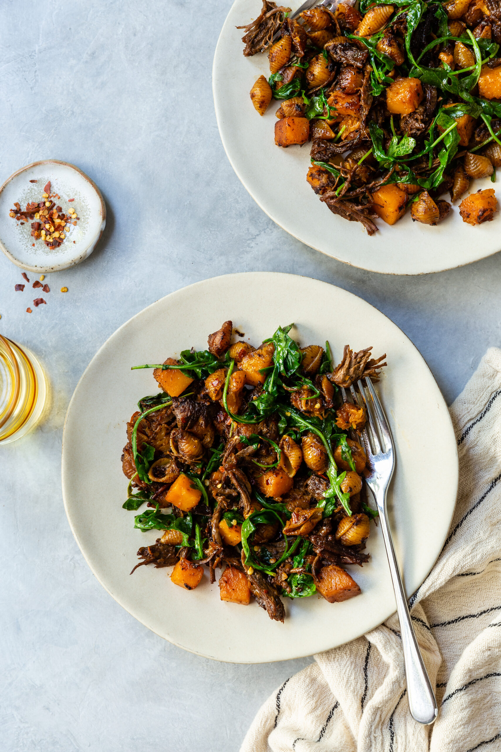 Short Rib Pasta with Butternut and Arugula - Danielle Walker
