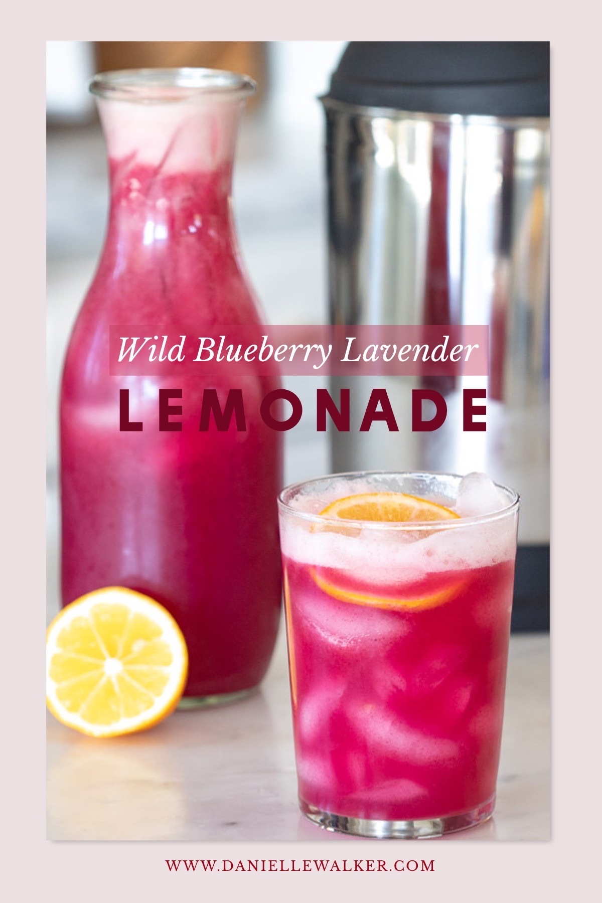 Wild Blueberry Lavender Lemonade - Danielle Walker