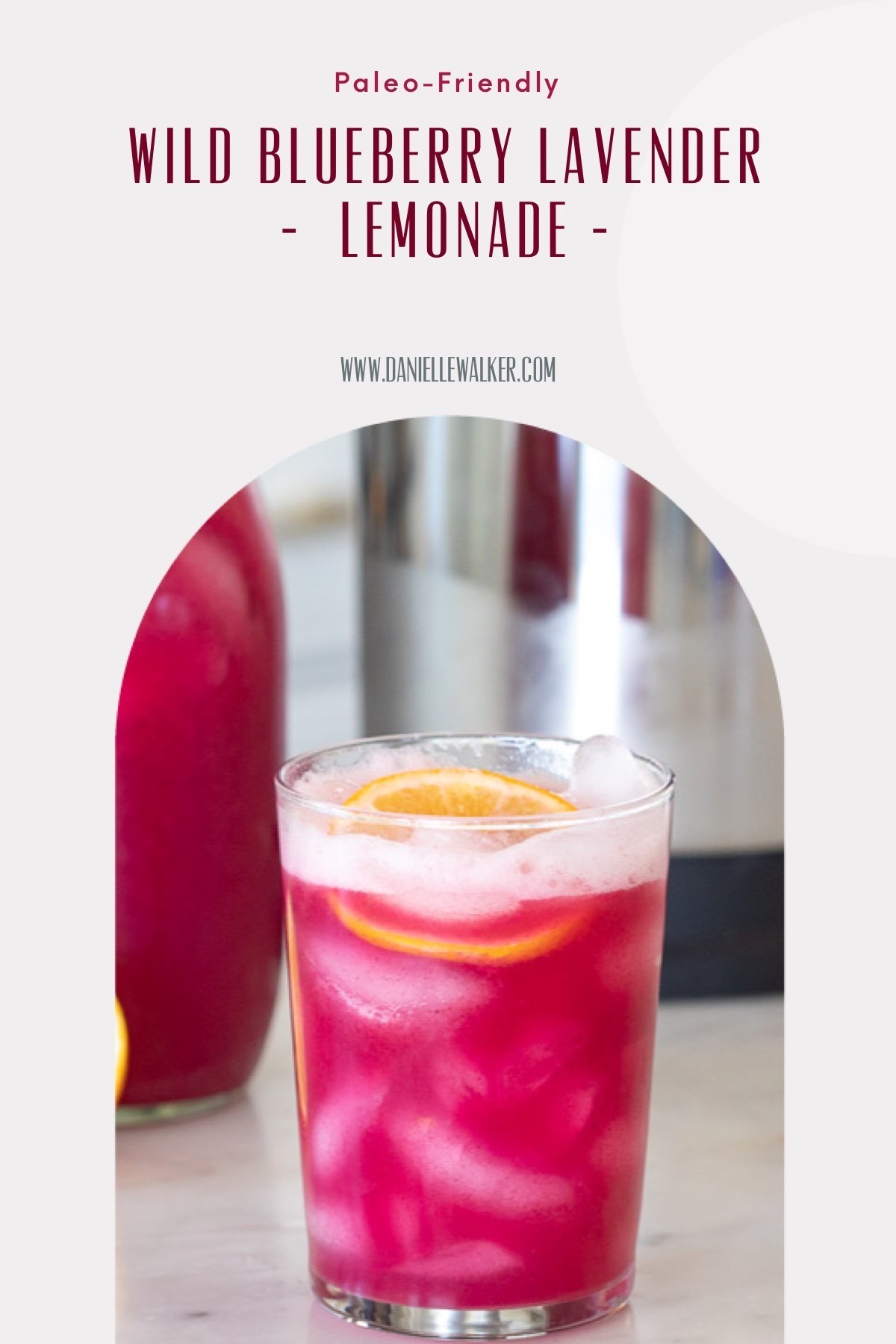 Wild Blueberry Lavender Lemonade - Danielle Walker
