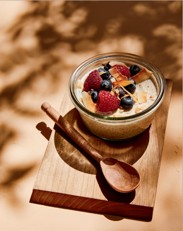 Microbiome Friendly Lemon Chia Pudding with Berries - Danielle Walker