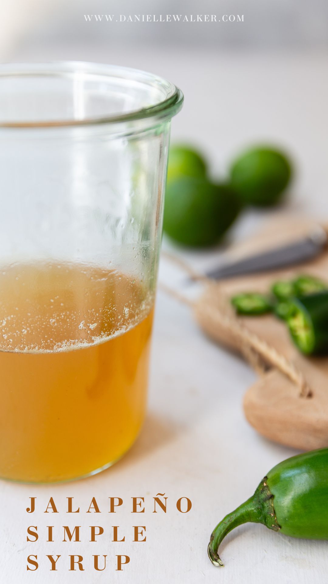Jalapeño Simple Syrup - Danielle Walker