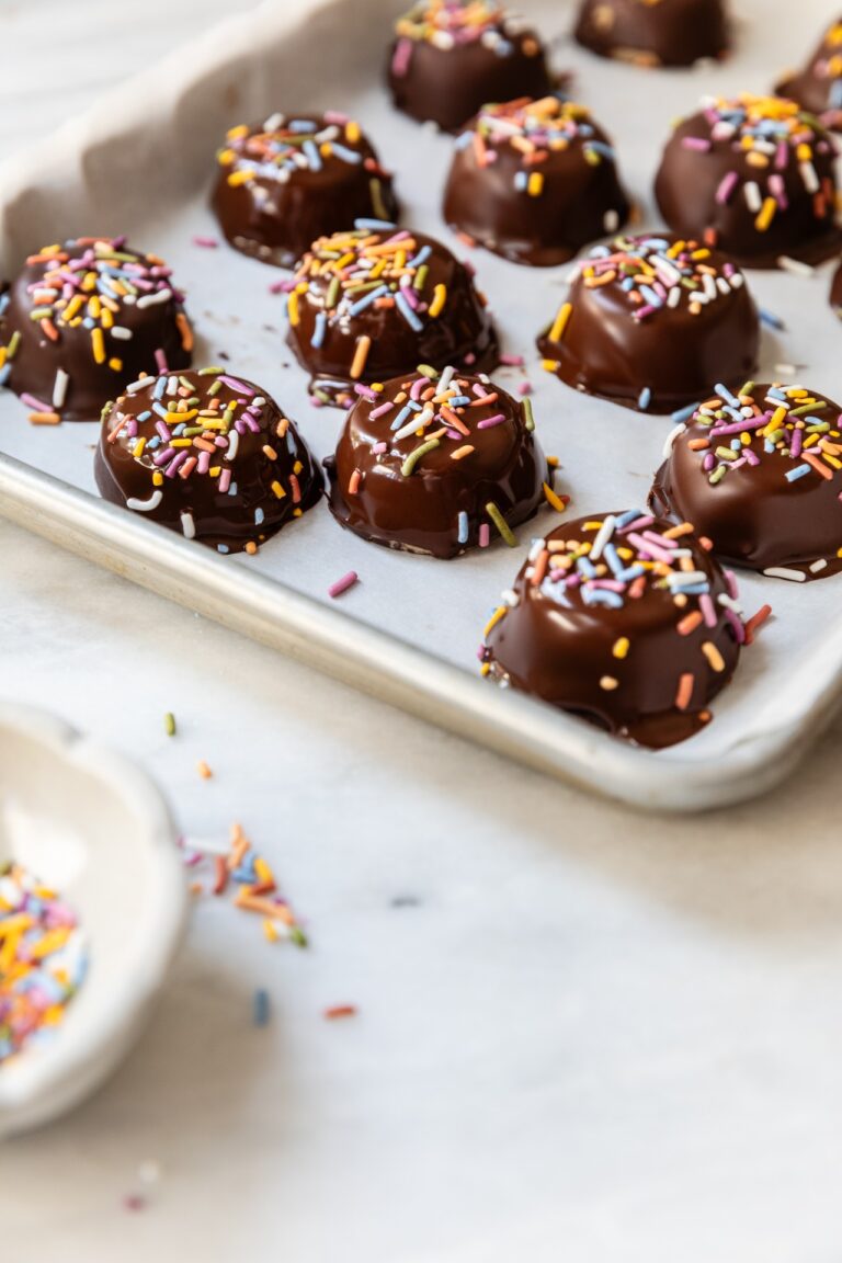 Gluten-Free Birthday Cake Protein Balls - Danielle Walker