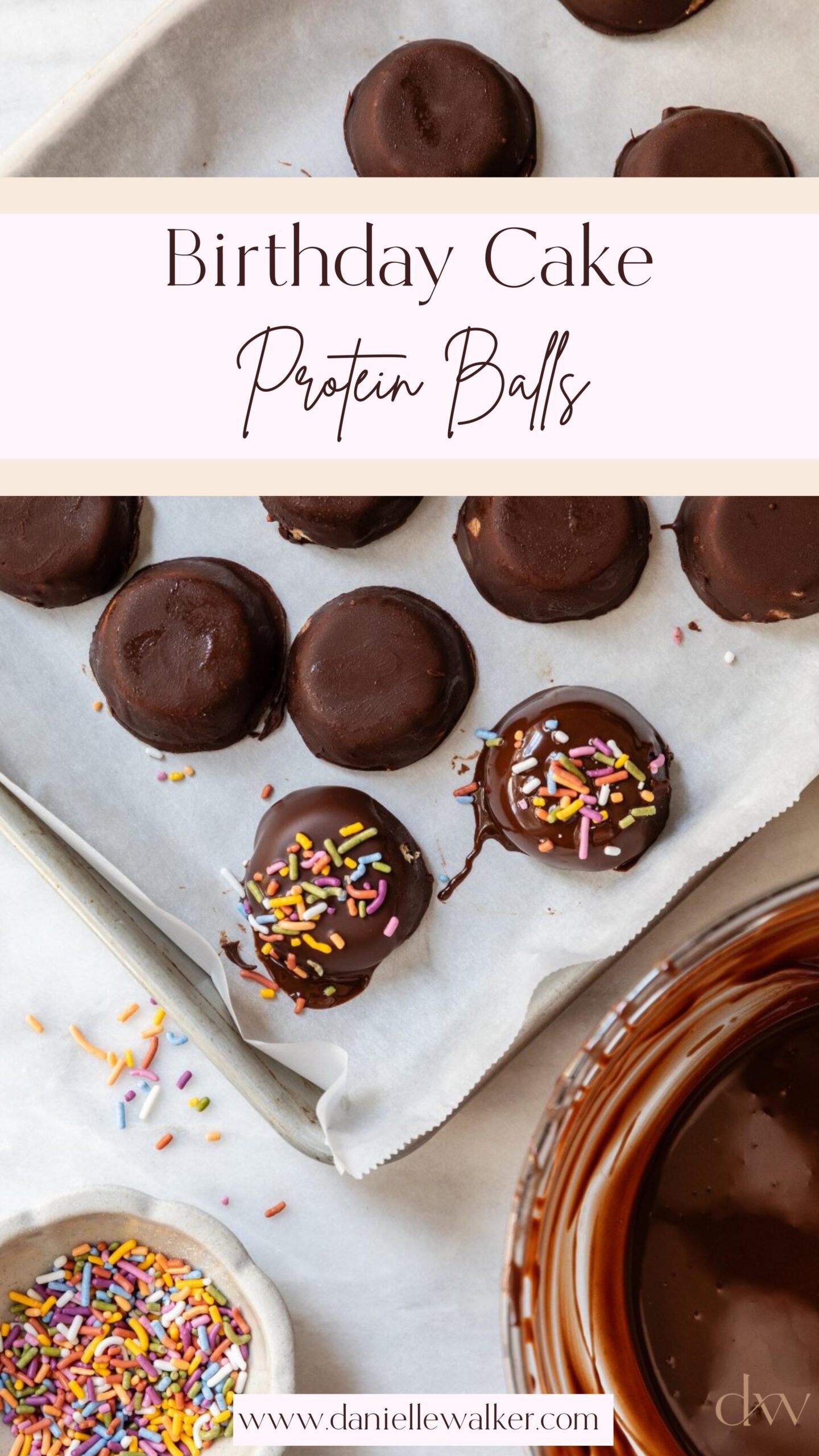 Gluten-Free Birthday Cake Protein Balls - Danielle Walker